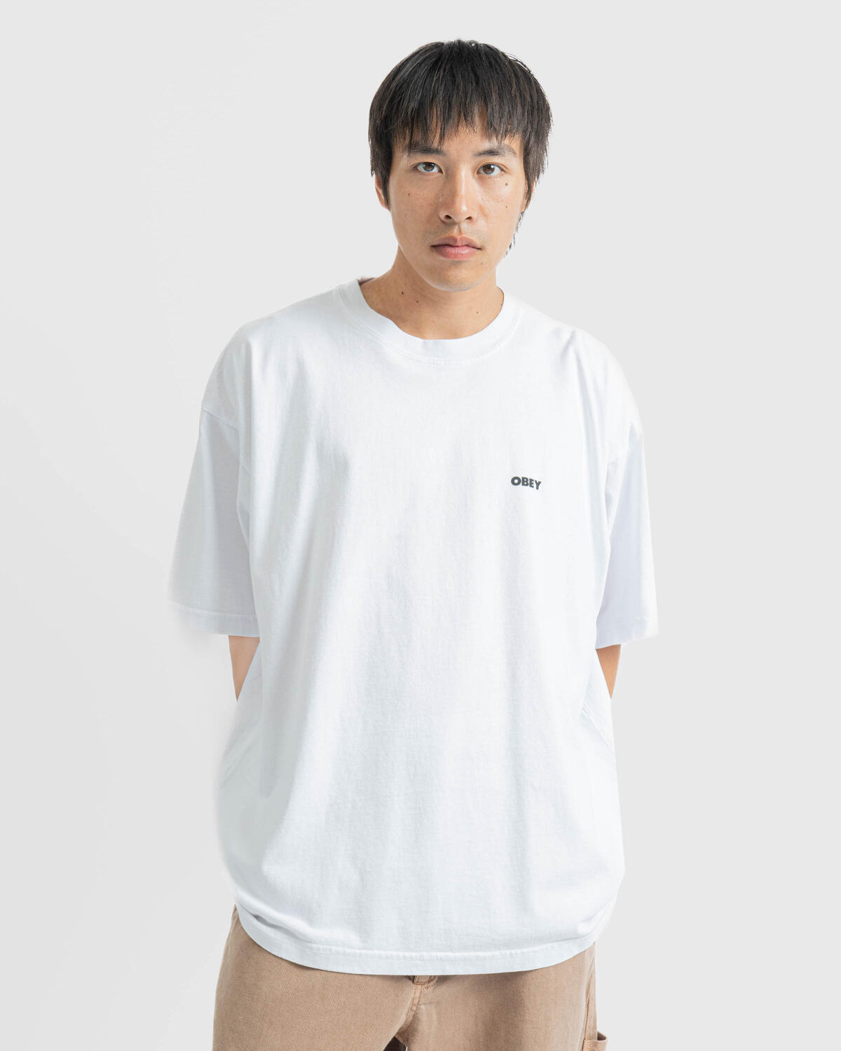 Obey bold icon heavyweight tee | 166913439-WHT | AFEW STORE